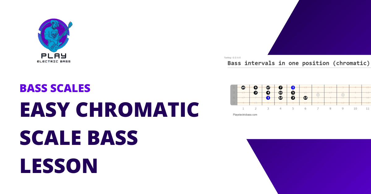 Easy Chromatic Scale Bass Lesson - playelectricbass.com